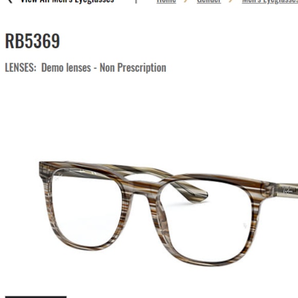 Accessories | Rayban Rb5369 Eyeglass Frames Brown And Grey | Poshmark